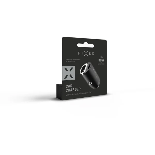 Fixed Mini Autonabíječka S Usb C Usb A Pd A Qc 3 0 30w černá Iwant Cz