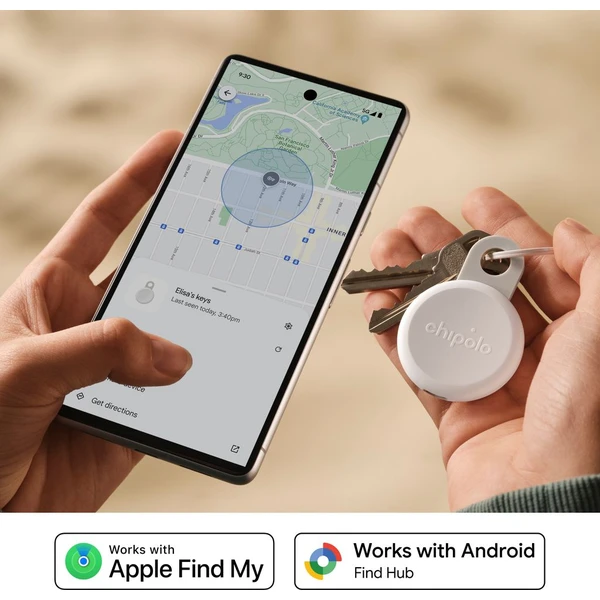 Chipolo LOOP Bluetooth lokátor bílý - iWant.cz