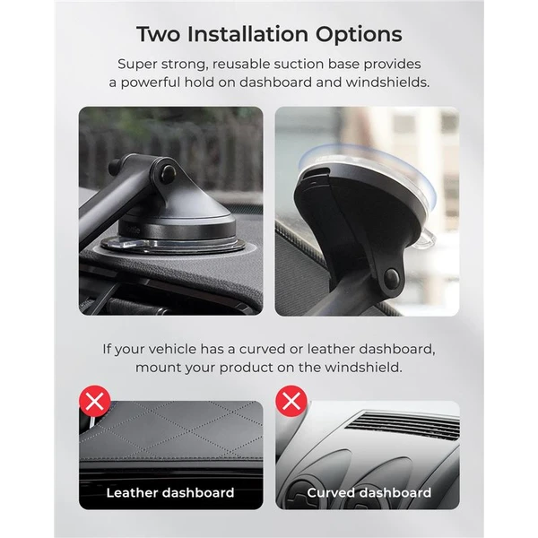 iOttie iTap 3 MagSafe Dashboard & Windshield Mount držák do auta černý ...