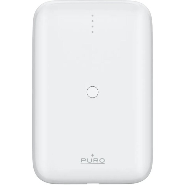 PURO Mini Powerbanka 10 000 mAh, USB-C/USB, PD, 20 W bílá - iWant.cz