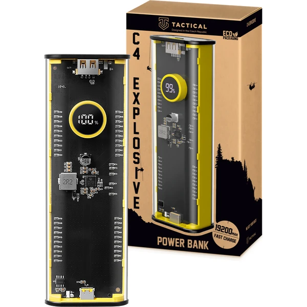 Tactical C4 Explosive powerbanka 19200mAh žlutá - iWant.cz