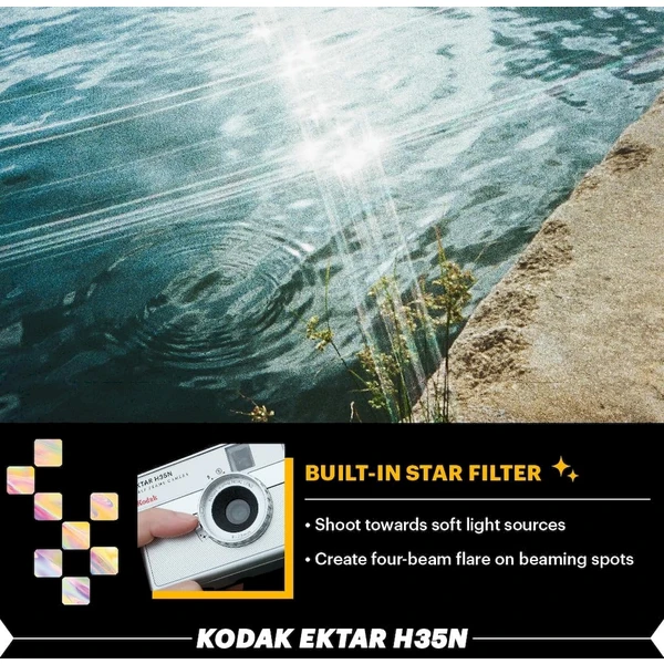 Kodak EKTAR H35N Glazed Analogový fotoaparát modrý - iWant.cz