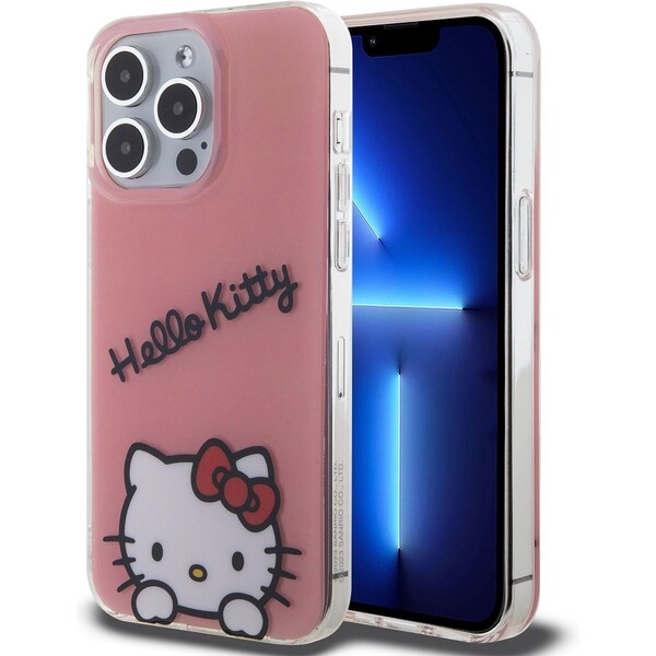 Hello Kitty IML Daydreaming Logo Kryt iPhone 13 Pro růžový | iWant.cz