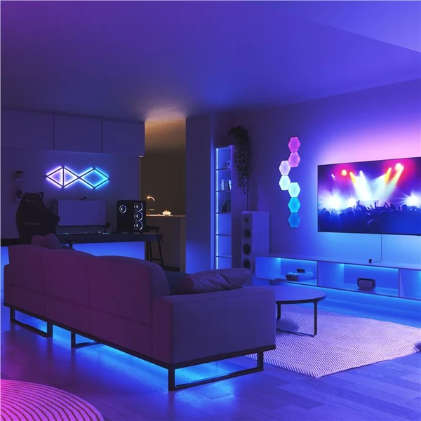 Nanoleaf 4D TV Screen Mirror + chytré LED pásky Starter Kit 4 metry pro ...