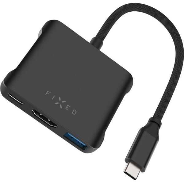 FIXED HUB Quadri hliníkový USB-C hub pro notebooky, 140W, PD 3.1 ...